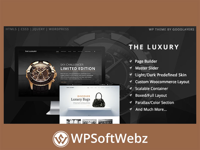 The Luxury - Dark / Light Responsive WordPress Theme - Latest Version