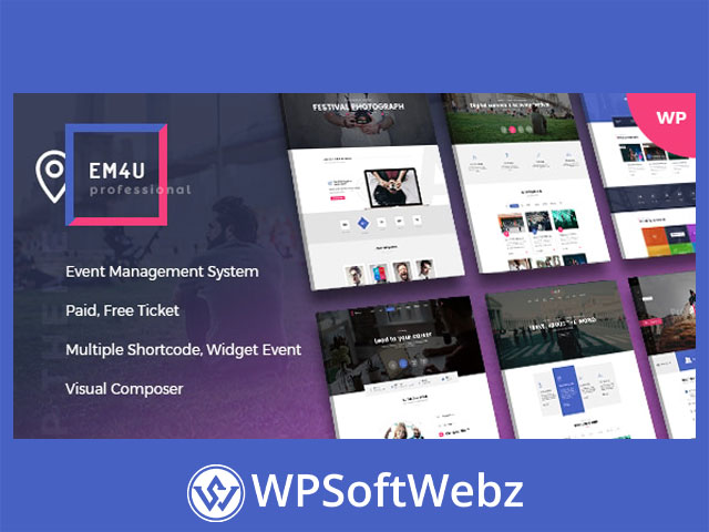 Event Management WordPress Theme for Booking Tickets - EM4U - Latest ...