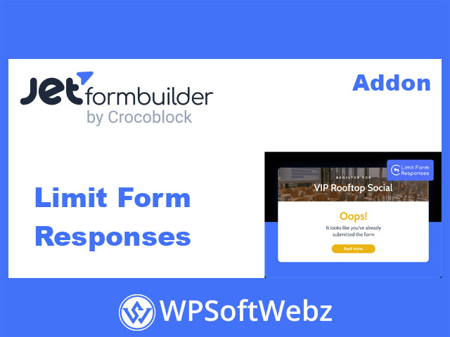 JetFormBuilder Limit Form Responses Addon - Latest Version